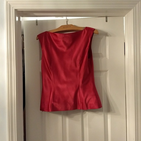 The Limited | Tops | Very Rare Modern Timeless Pink Satin Style Shell ...